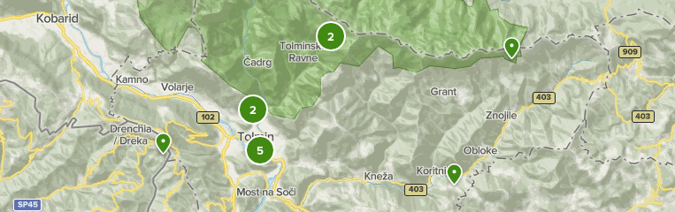 Tolmin, Tolmin : Beliebte Routen | AllTrails