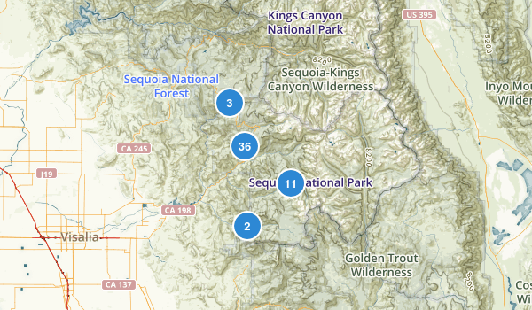 Giant Sequoia National Monument Trail Map