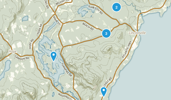 Lincolnville Maine Map : Large detailed map of Maine with cities and ...