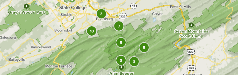 Best 10 Trails and Hikes in Boalsburg | AllTrails