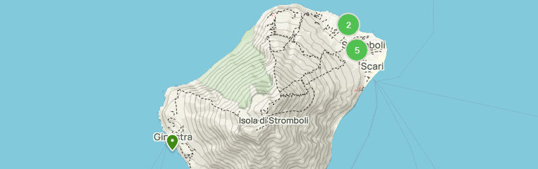 Stromboli Island Map