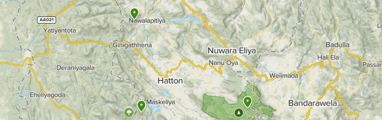 Nuwara Eliya Sri Lanka Map