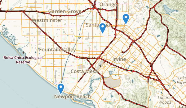 Santa Ana Zip Code Map - Map