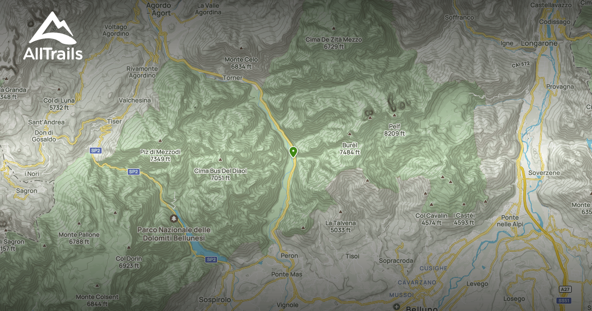 I migliori sentieri vicino a Cascata principe Umberto Val di Piero ...